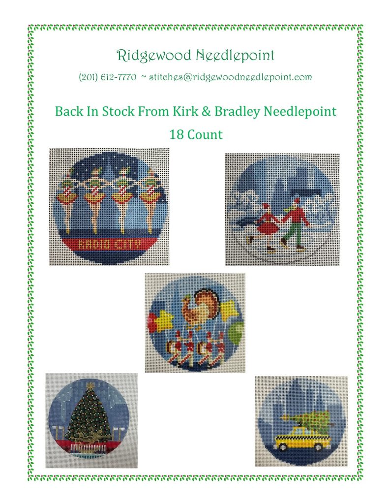 Back In Stock - Ridgewood Needlepoint